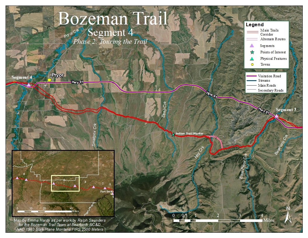 Ralph Saunders' Bozeman Trail Maps - The Bozeman Trail